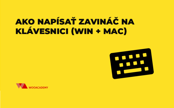 Ako napísať zavináč @ a hashtag # - wooacademy ®️